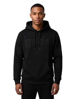 AMIR JAMES CLOTHIERS Gods" Essential Hoodie - Black