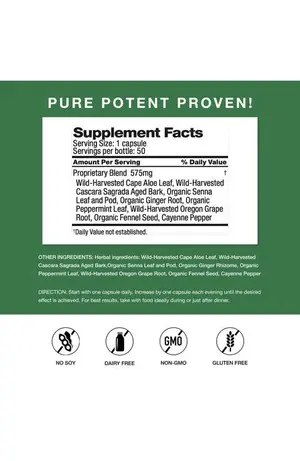 DR. SCHULZE'S Simply Herbs Easy Go Bowel Mover For Colon Health Support And Regular Bowel Movements