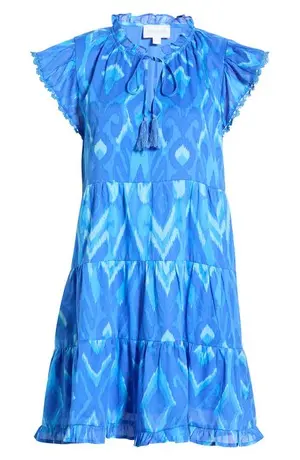 SUGARLIPS Carys Print Ruffle Minidress