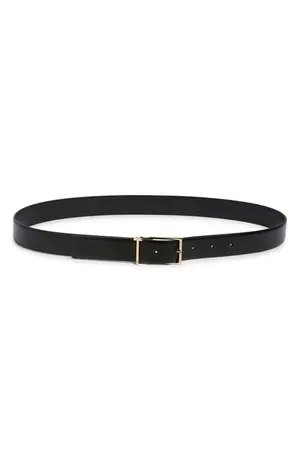 TOM FORD Metal T Smooth Leather Belt - Black