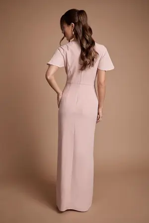 Coast Crepe Fold Bridesmaid Maxi Dress