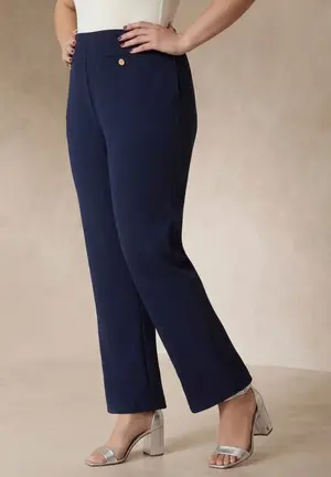 JESSICA LONDON Stretch Knit Sailor Trousers