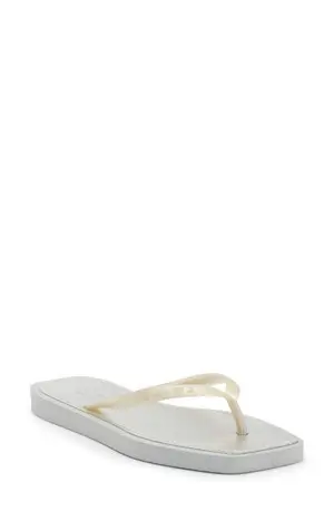BRIZZA Metallic Flip Flop - Silver