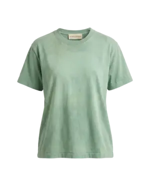 ALYSON EASTMAN Hand-dyed Cotton Vintage Tee - Green