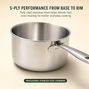 ALVA Maestro 3-piece Full Clad Stainless Steel Saucepan & Stock Pot Set