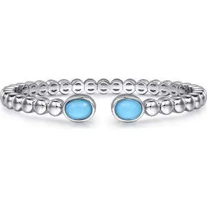GABRIEL & CO. Turquoise Doublet Cuff Bracelet - Sterling Silver