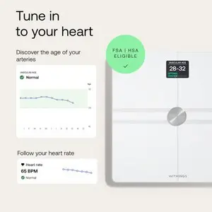 WITHINGS Body Comp Smart Scale: Complete Body Analysis With Wi-fi And Bluetooth Connectivity