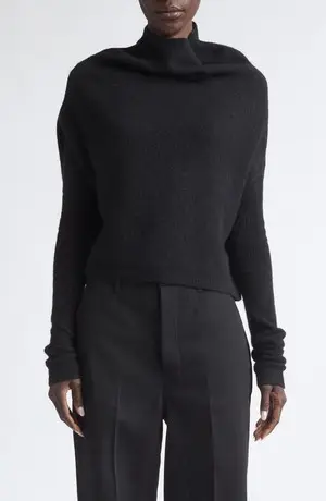 Rick Owens Crater Cashmere Blend Sweater - Black