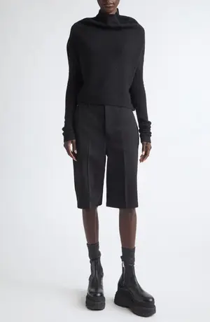 Rick Owens Crater Cashmere Blend Sweater - Black