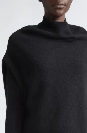 Rick Owens Crater Cashmere Blend Sweater - Black