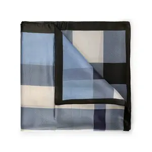 YOUZEY Checkered & Trimmed Ultrasoft Lightweight Scarf