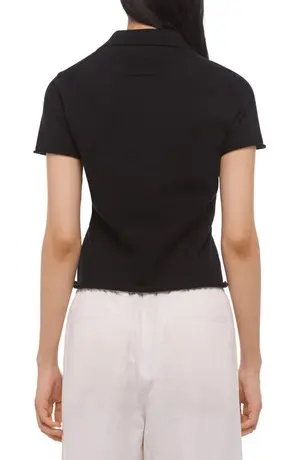 Helmut Lang Shrunken Knit Polo