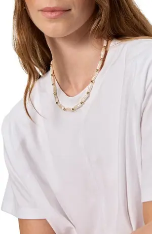 Sanctuary Organic Cotton Blend Tie Hem T-shirt - White