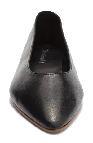 Jeffrey Campbell Vespa Pointed Toe Flat - Black Tan Stack