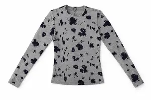 24/7 Long Sleeve Round Neck Cotton Tee - Grey