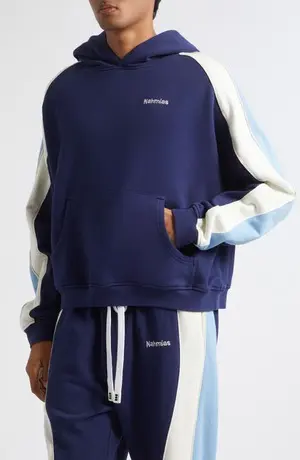 NAHMIAS Paneled Cotton Hoodie