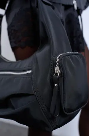 Topshop Cheryl Large Nylon Crossbody Bag