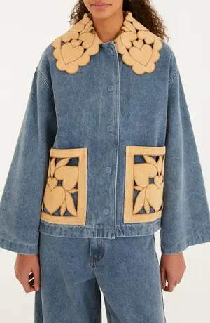 Farm Rio Richelieu Barn Jacket - Denim