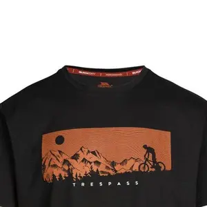 TRESPASS Nellow Biker T-shirt - Black