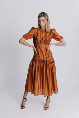 ALYSON EASTMAN Indie Dress - Copper