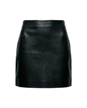 ALYSON EASTMAN Minnie Stretch Leather Mini Skirt