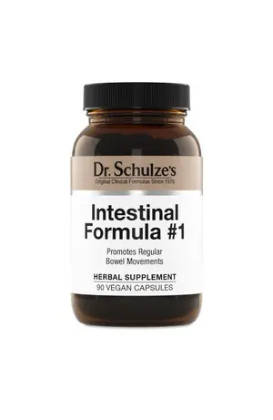 DR. SCHULZE'S Intestinal Formula #1 Supplement For Colon Health Support And Regular Bowel Movements - Brown