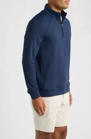 G/fore Brushed Back Quarter Zip Performance Pullover