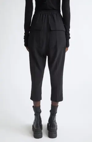 Rick Owens Astaire Crepe Crop Pants