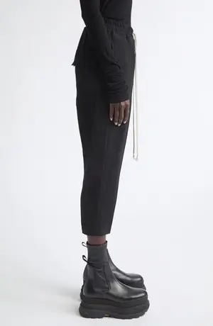 Rick Owens Astaire Crepe Crop Pants