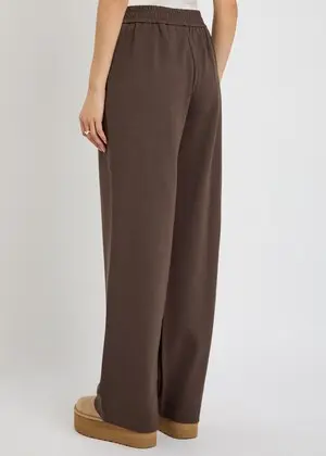 Moncler Wide-leg Cotton-blend Sweatpants