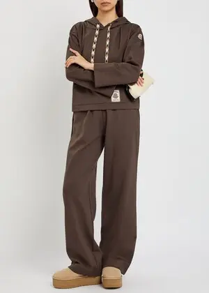 Moncler Wide-leg Cotton-blend Sweatpants