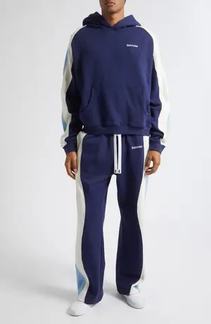 NAHMIAS Ollie Paneled Cotton Sweatpants