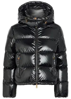 Moncler Padded Hooded Nylon Jacket - Black