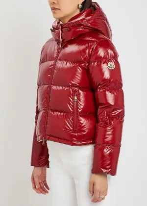 Moncler Padded Hooded Nylon Jacket - Red