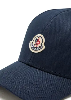 Moncler Logo-appliquéd Twill Cap