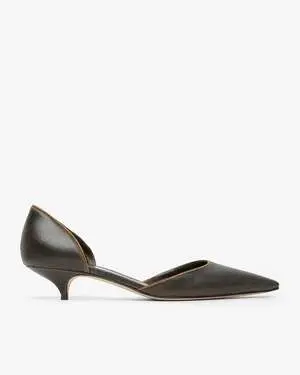 THE ROW Liisa Kitten D'orsay Pumps - Brown