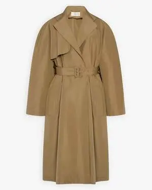 THE ROW Amapola Silk Trench Coat - Beige