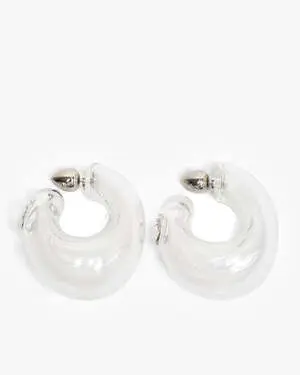 Alaïa Bubble Hoop Glass Earrings