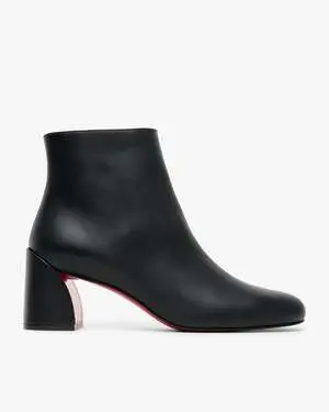 CHRISTIAN LOUBOUTIN Leather Ankle Boots - Black