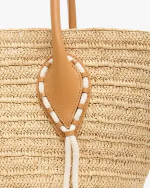 CHRISTIAN LOUBOUTIN Large Raffia Tote Bag