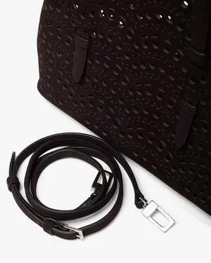 Alaïa Mina 25 Vienne Suede Tote Bag - Brown