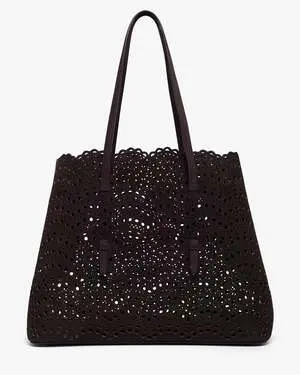 Alaïa Vienne Suede Tote Bag - Brown