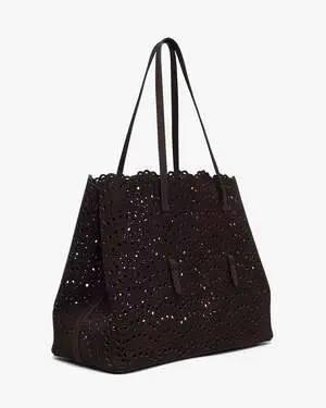 Alaïa Vienne Suede Tote Bag - Brown