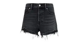 Alexander Wang Crystal Hotfix At Back Pockets Relaxed Shorts
