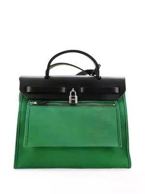 Hermès Herbag Zip Shoulder Bag - Green