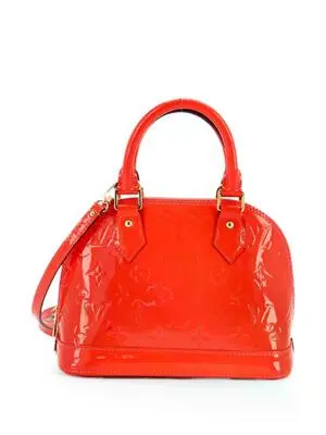 LOUIS VUITTON Alma Handbag Monogram Vernis Bb - Orange