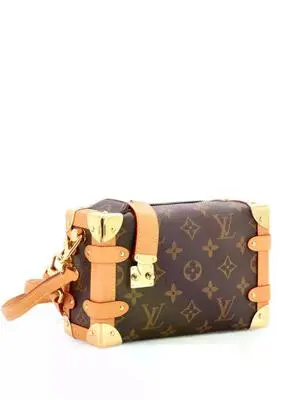 LOUIS VUITTON Side Trunk Monogram Canvas Pm Shoulder Bag - Brown