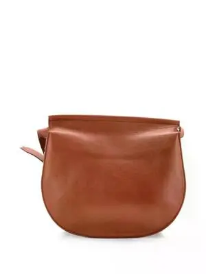 Givenchy Infinity Saddle Bag Leather Medium Crossbody Bag - Brown