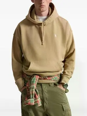 Polo Ralph Lauren Hoodie With Pony Embroidery And Logo Print - Neutrals