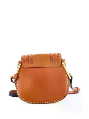 Chloé Hudson Whipstitch Leather Small Crossbody Bag - Brown